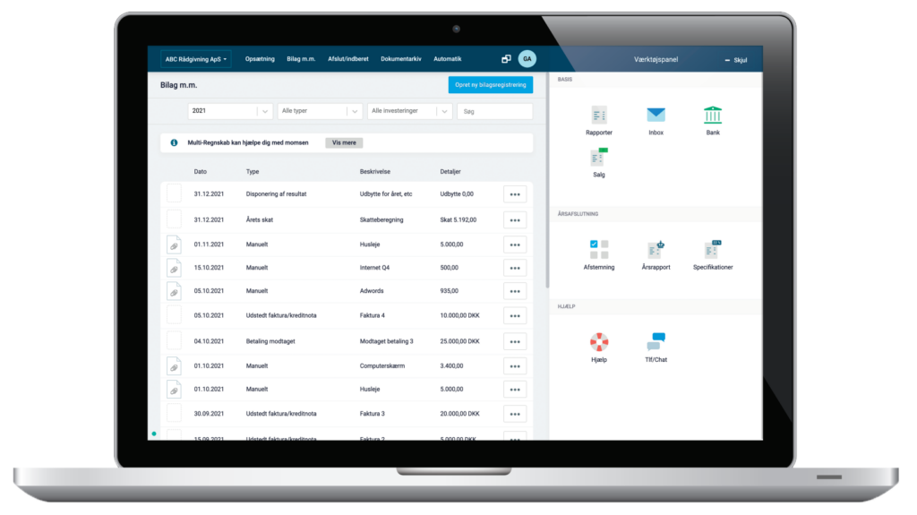 Multi-Regnskab - Salary